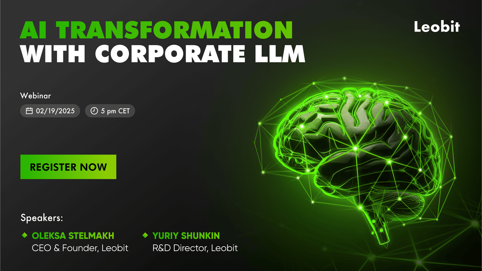 Webinar AI Transformation with Corporate LLM | Leobit