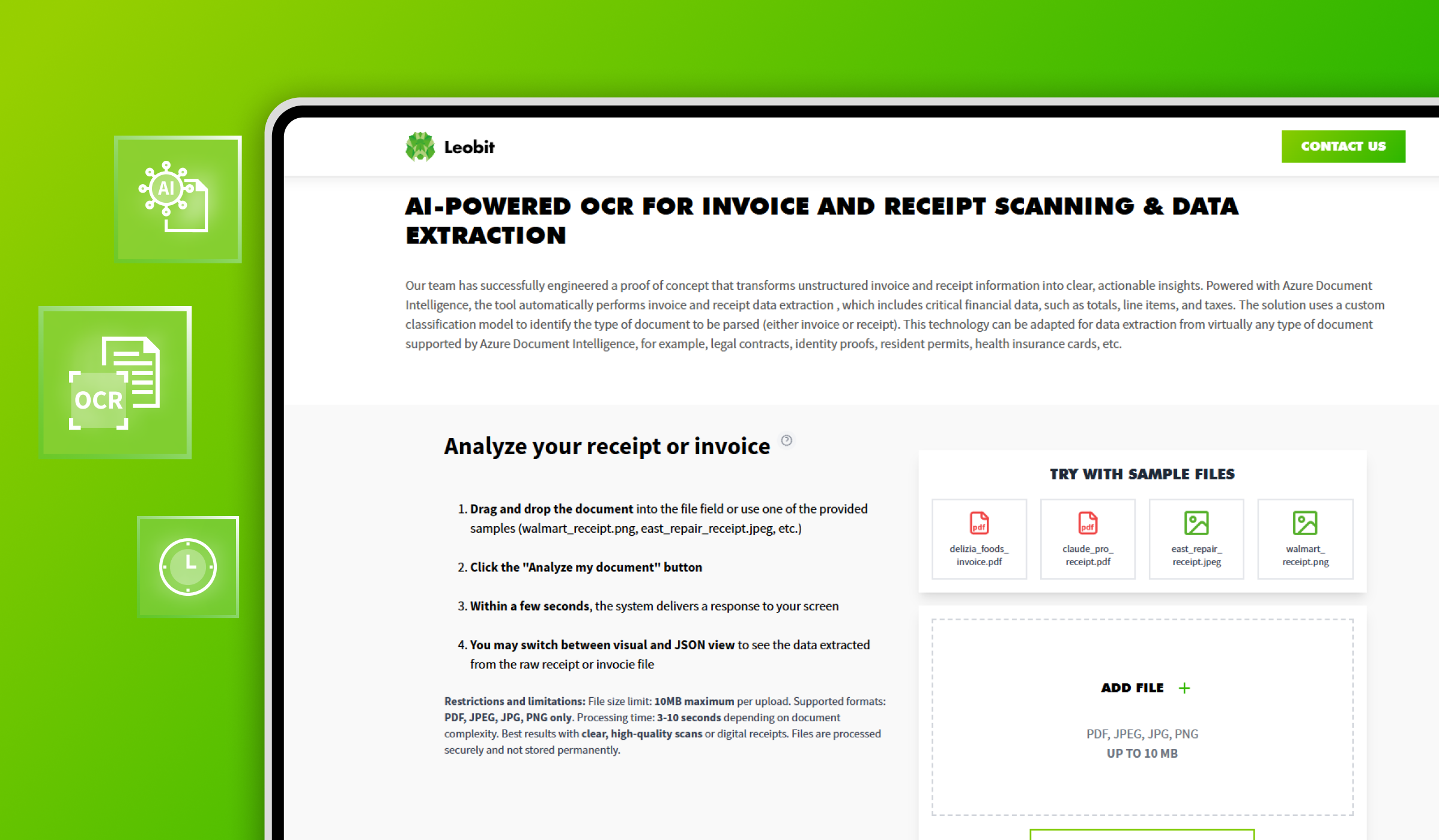 An AI-Powered Tool for Invoice and Receipt Data Extraction | Leobit